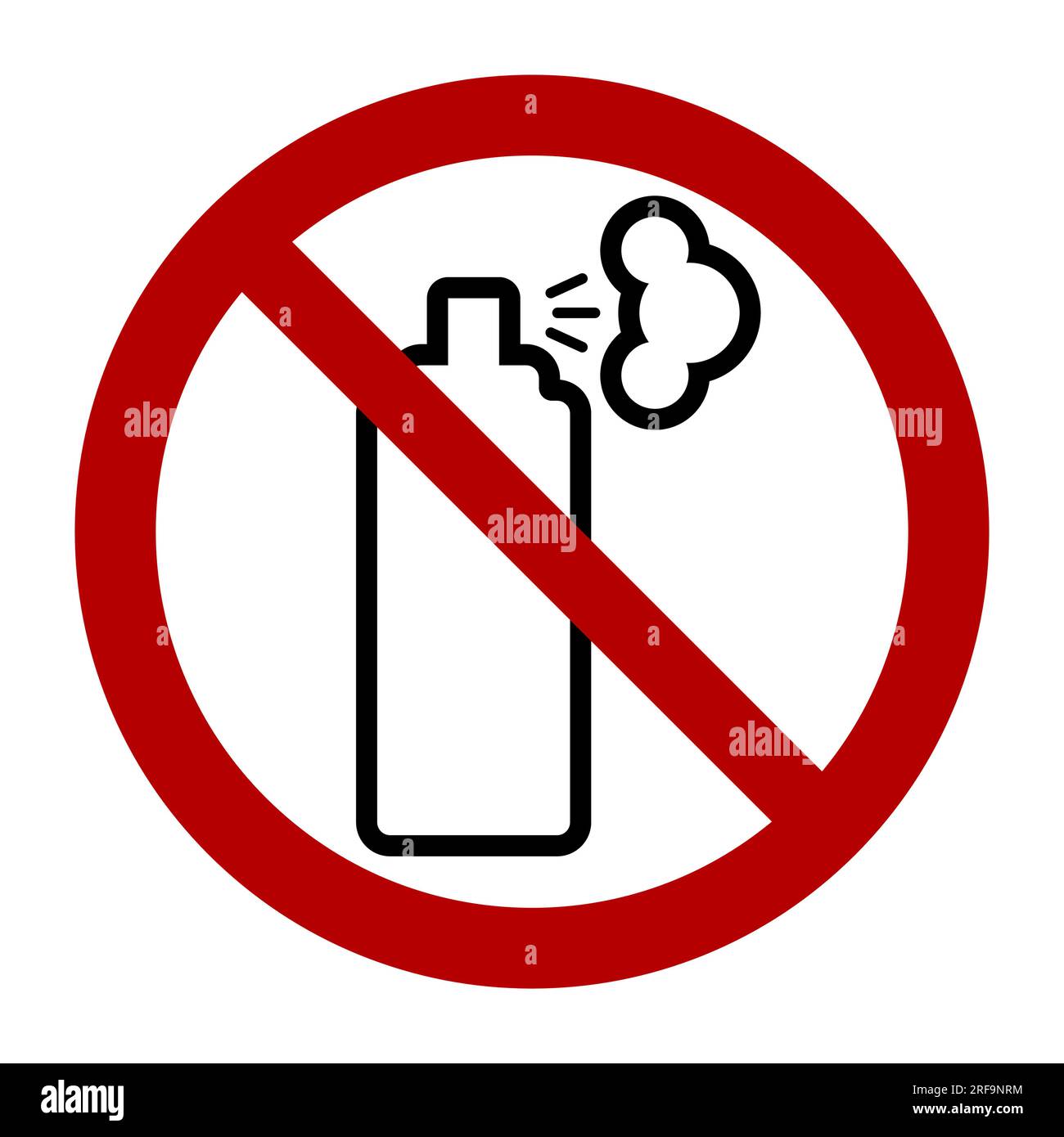 No spray symbol Stock Vector Images - Alamy