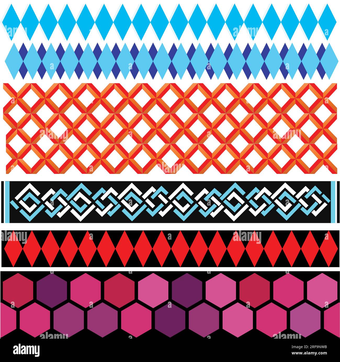 An illustration of a variety of border designs Stock Vector Image & Art ...