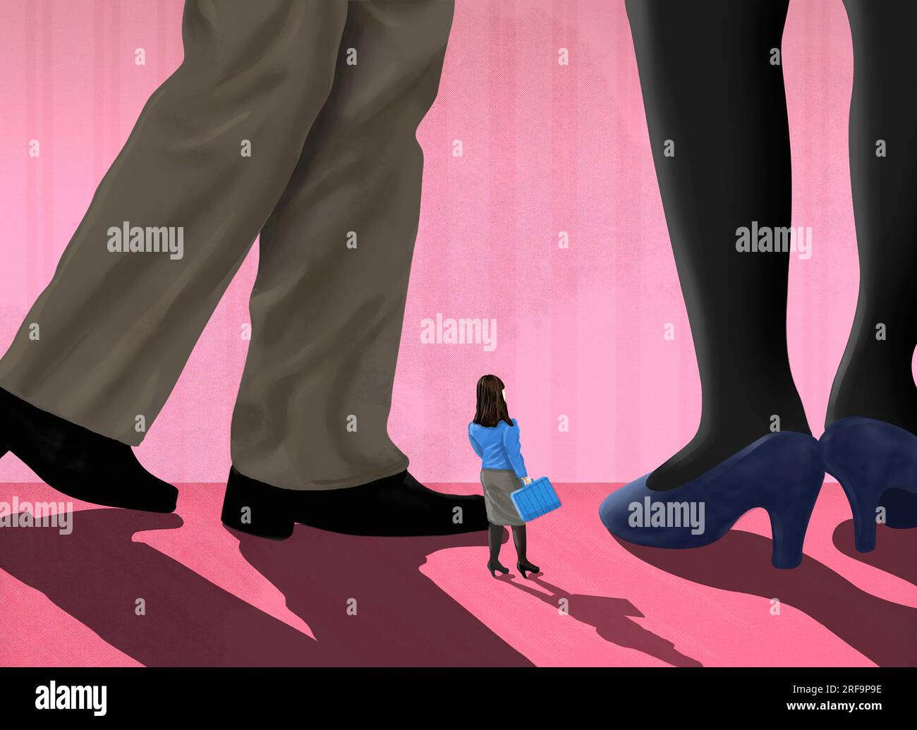 Inequality, conceptual illustration Stock Photo - Alamy