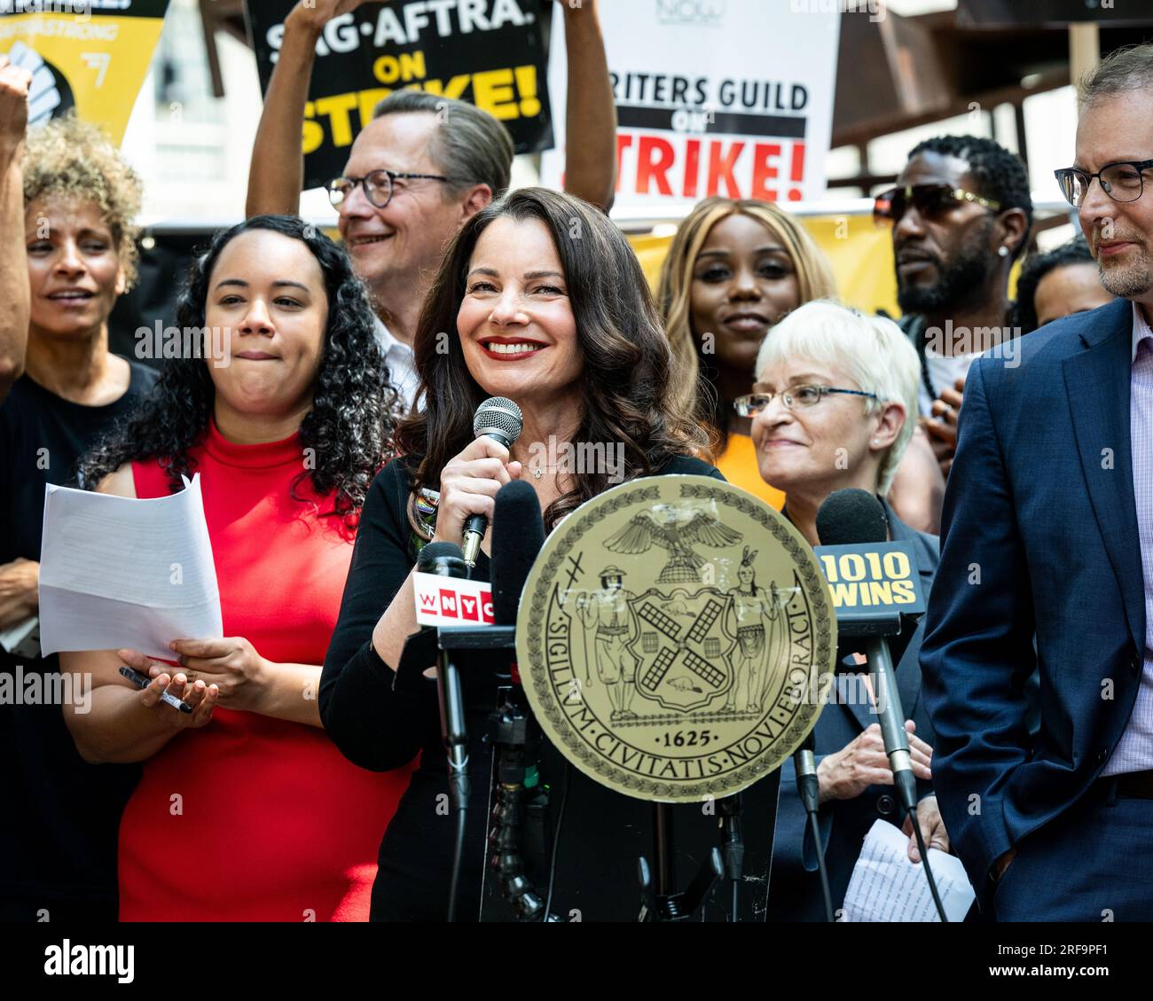 New York, United States. 01st Aug, 2023. SAG-AFTRA President Fran ...