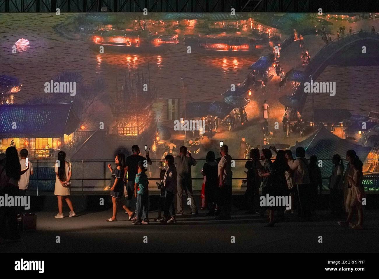 **CHINESE MAINLAND, HONG KONG, MACAU AND TAIWAN OUT** People visit the ...