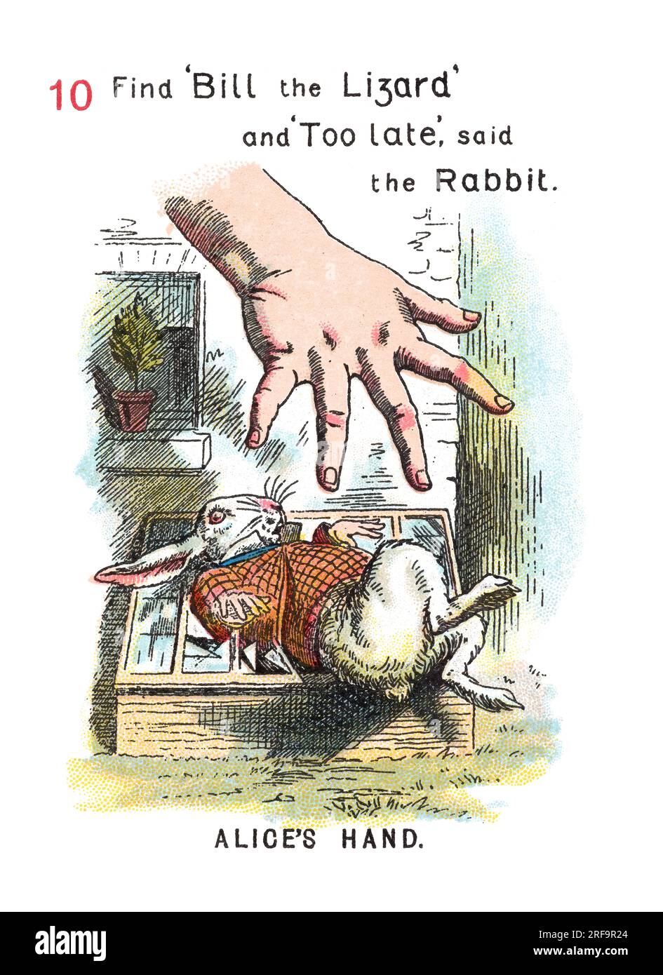 Alice's hand Alice in Wonderland playing cards Stock Photo - Alamy