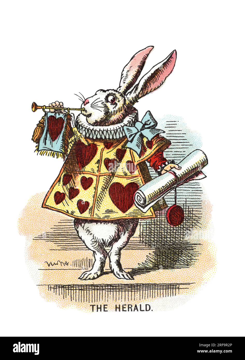 The Herald Alice in Wonderland playing cards Stock Photo - Alamy
