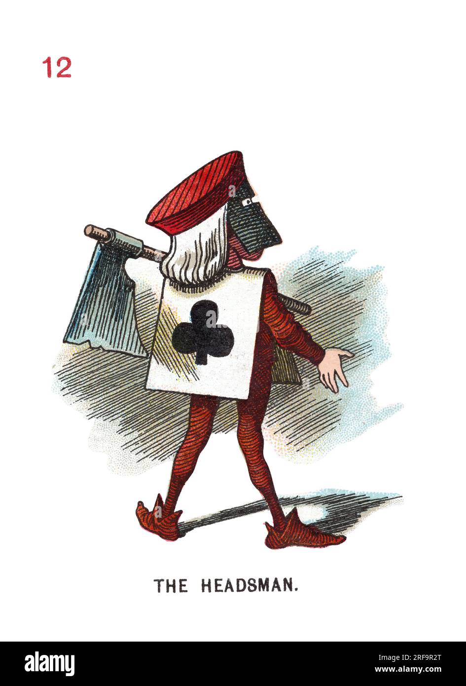 The Headman Alice in Wonderland playing cards Stock Photo - Alamy