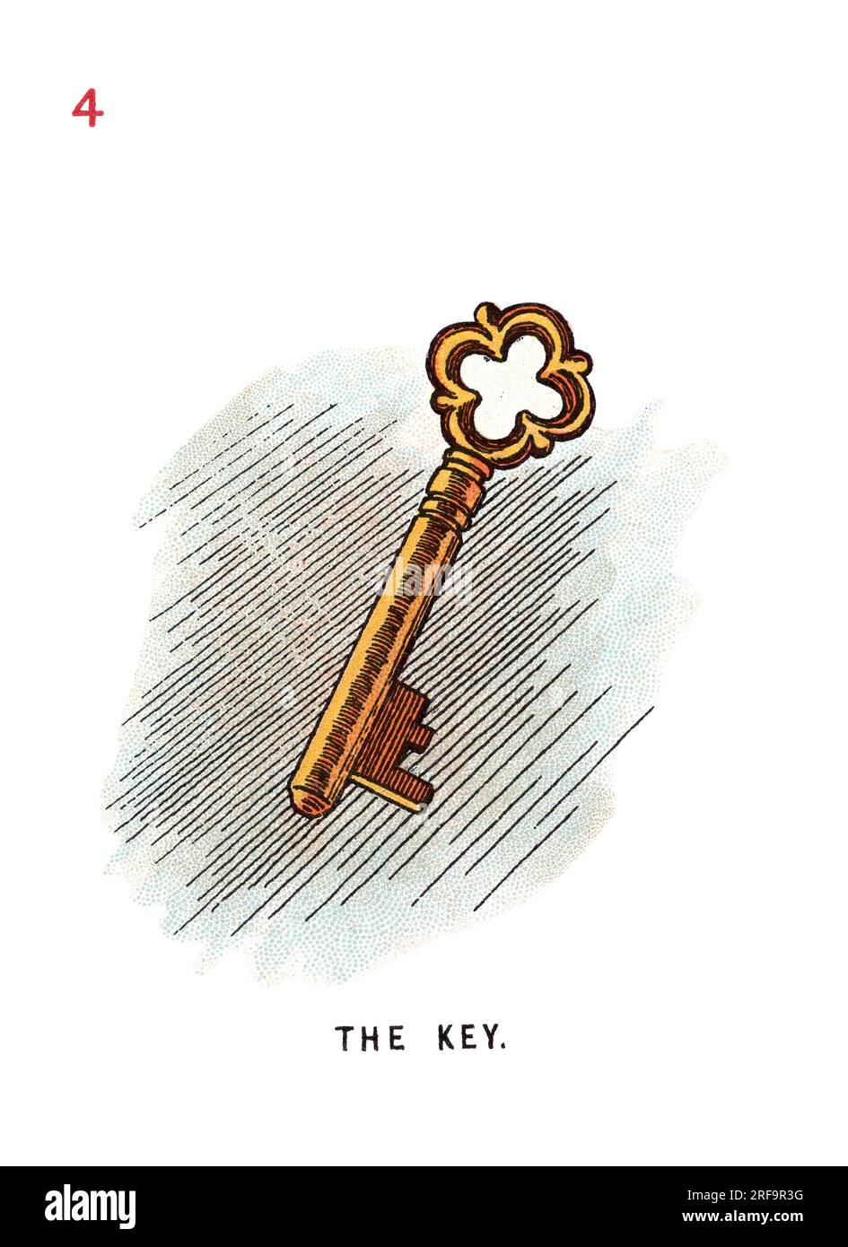 The key Alice in Wonderland playing cards Stock Photo - Alamy