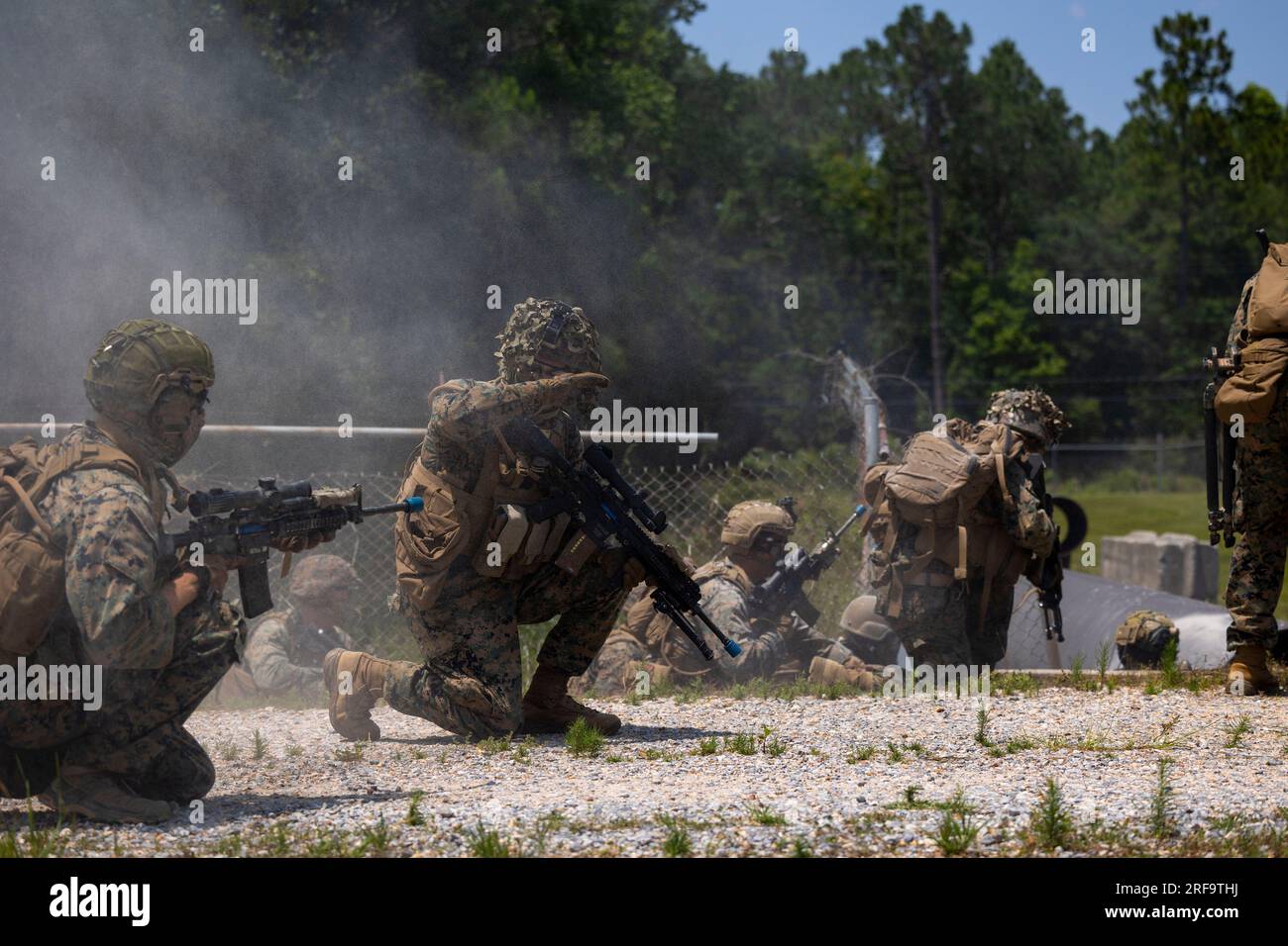 U.S. Marines with 1st Battalion, 24th Marine Regiment, Marine Forces ...