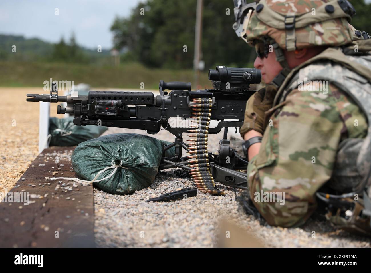 Members of the 2-127th Infantry Battalion, ran a range at Fort McCoy ...