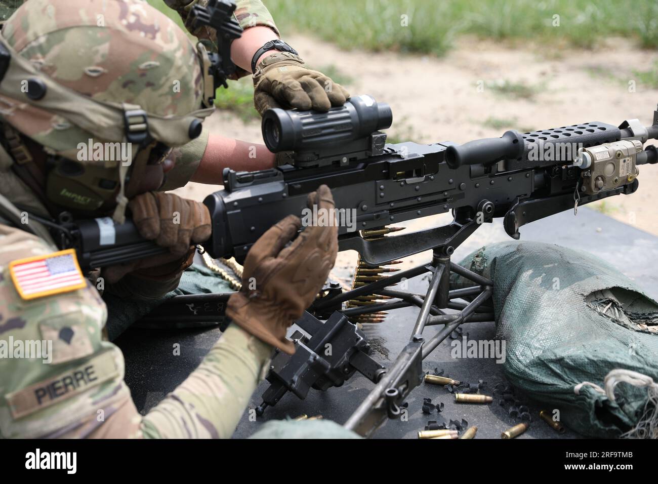 Members of the 2-127th Infantry Battalion, ran a range at Fort McCoy ...