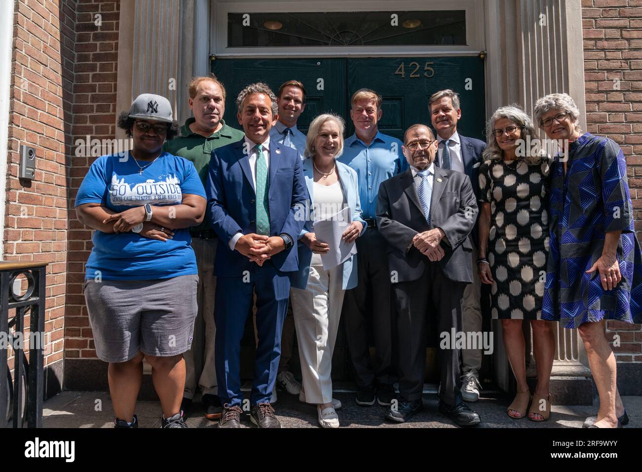 Erik Bottcher, Brad Hoylman-Sigal, Tony Simone, Jerry Nadler pose ...