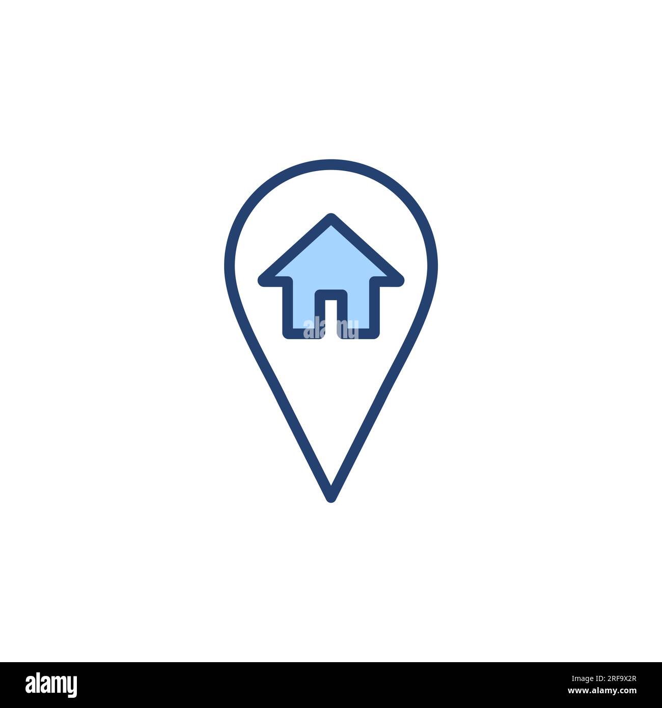Address icon vector. home location sign and symbol. pinpoint Stock ...