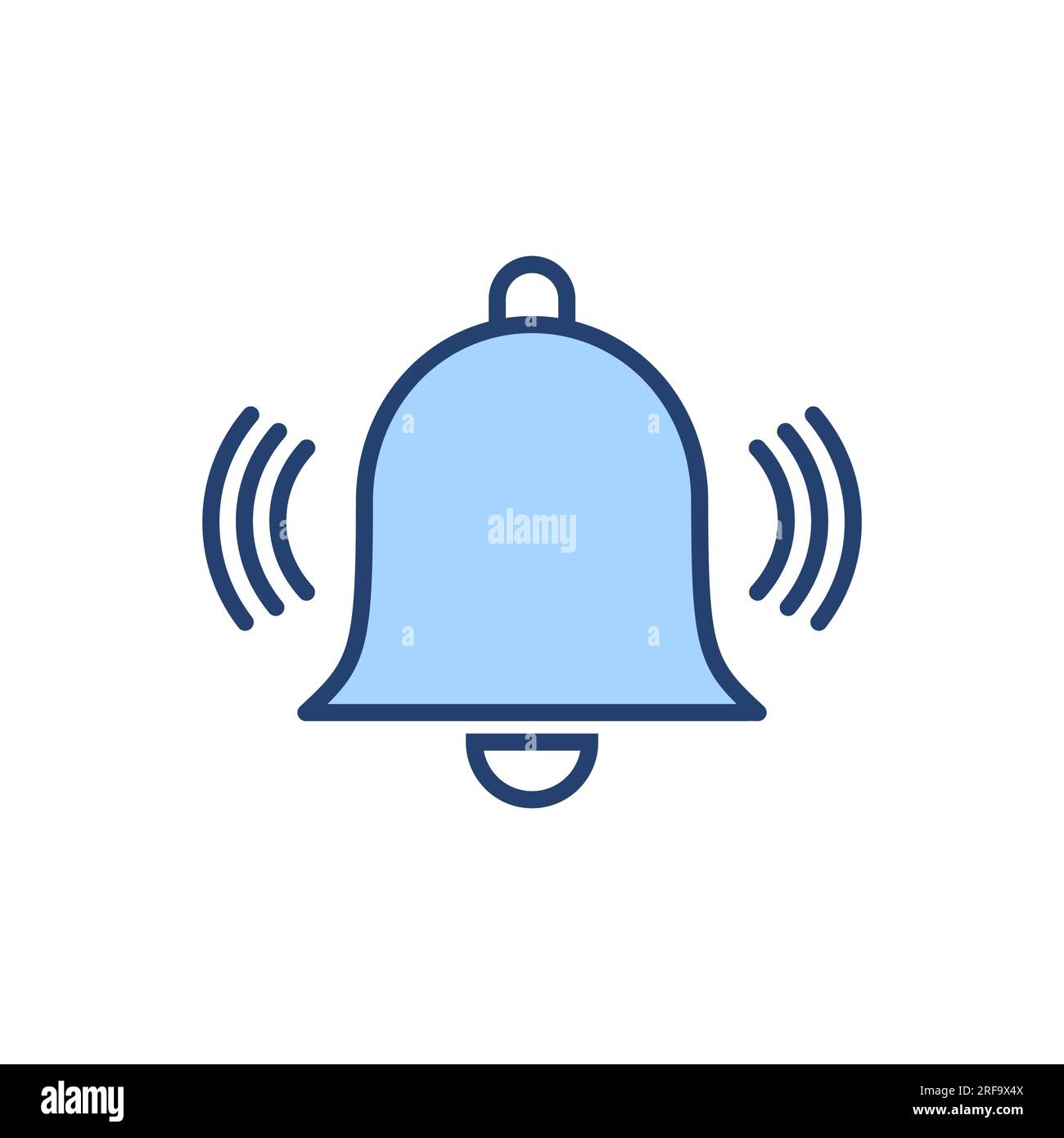 Bell icon vector. Notification sign and symbol for web site design ...