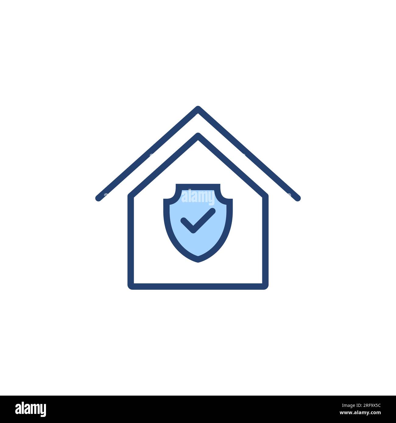 home insurance icon vector. home protection sign and symbol Stock ...