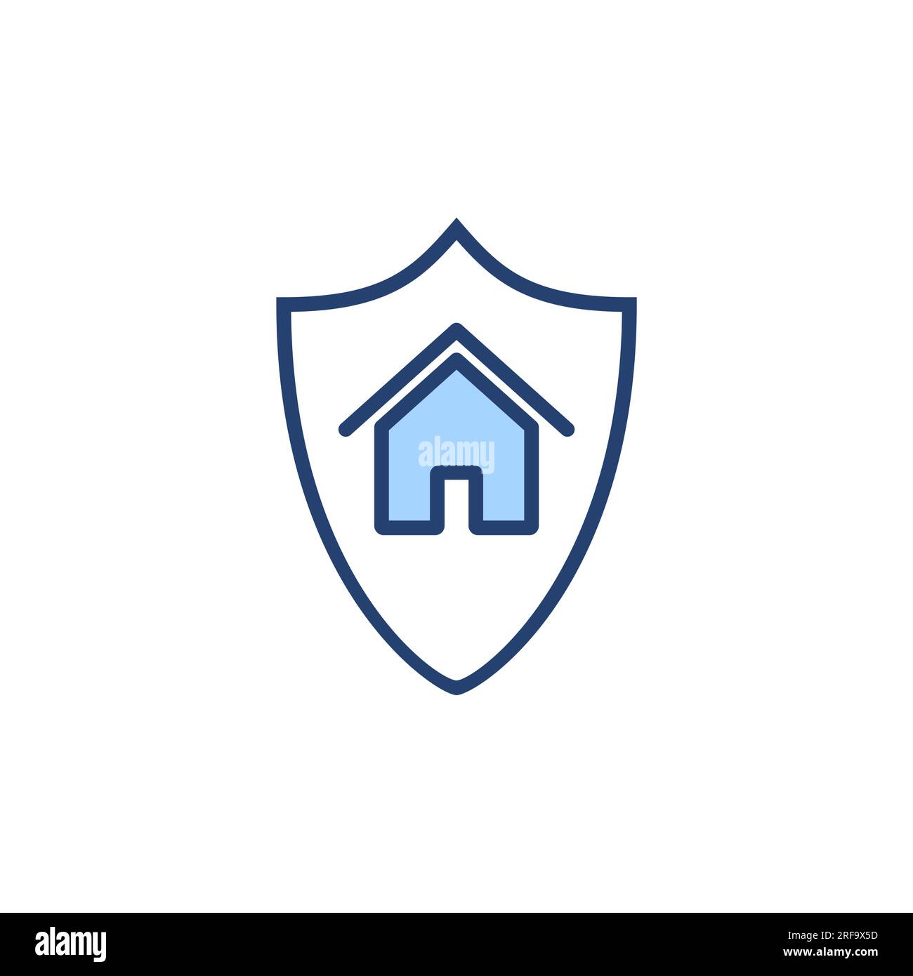 house insurance icon vector. house protection sign and symbol Stock ...