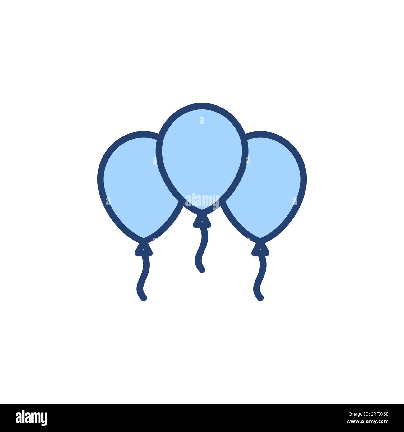 Balloon icon vector. Party balloon sign and symbol Stock Vector Image ...
