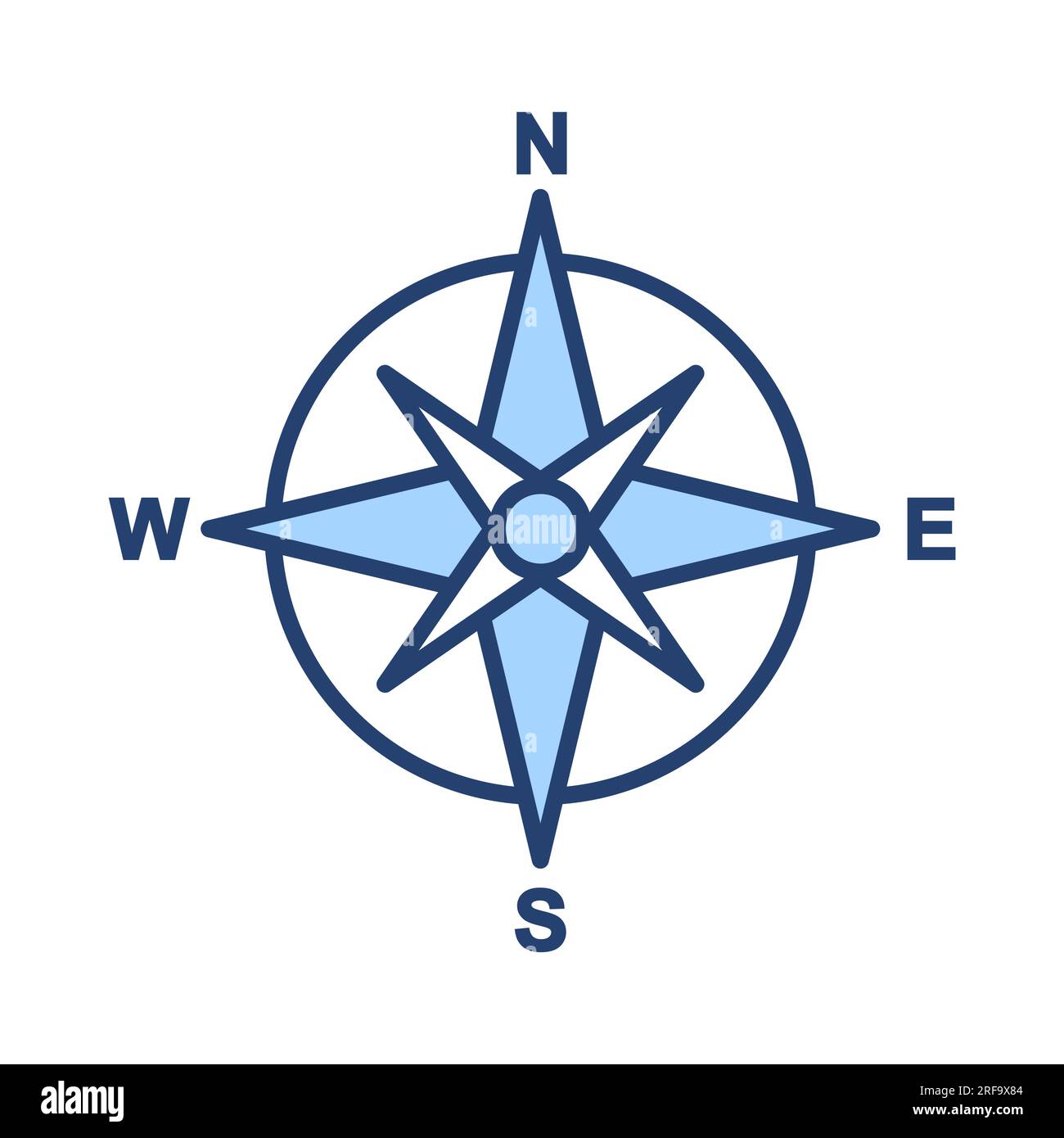 Compass icon vector. arrow compass icon sign and symbol Stock Vector ...