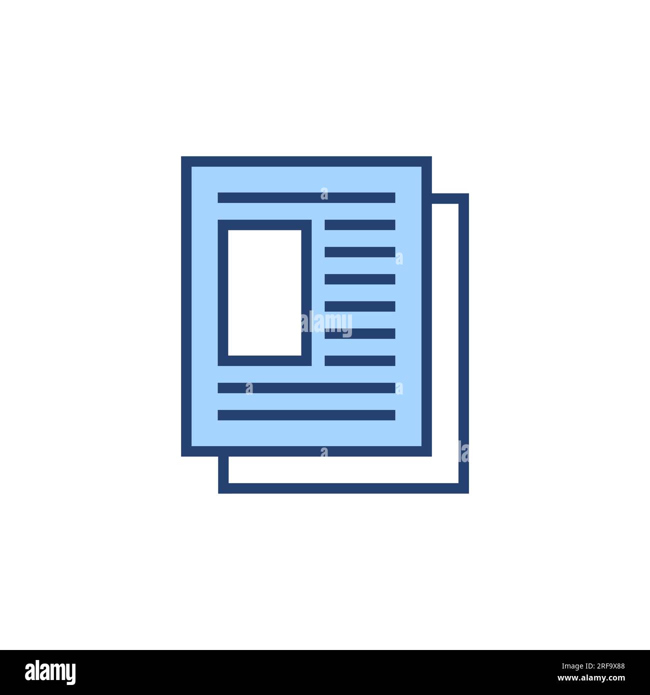 Newspaper icon vector. news paper sign and symbolign Stock Vector Image ...