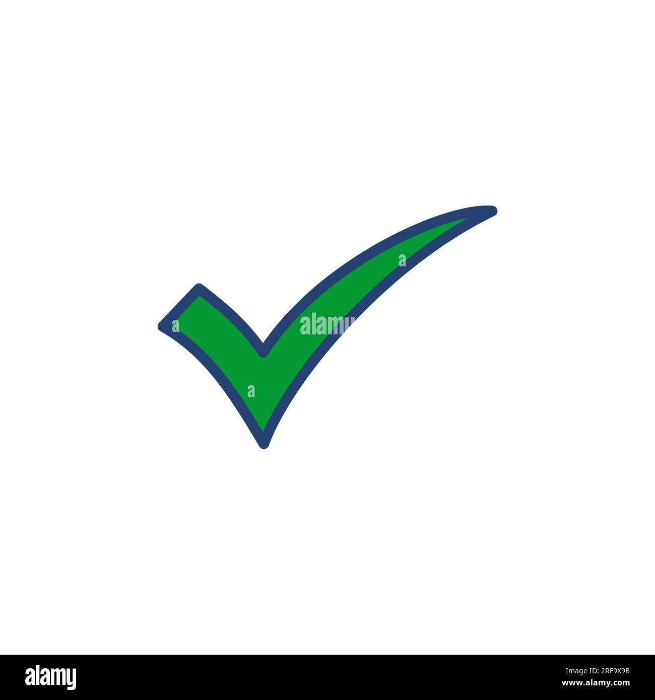 Check mark icon vector. Tick mark sign and symbol Stock Vector Image ...