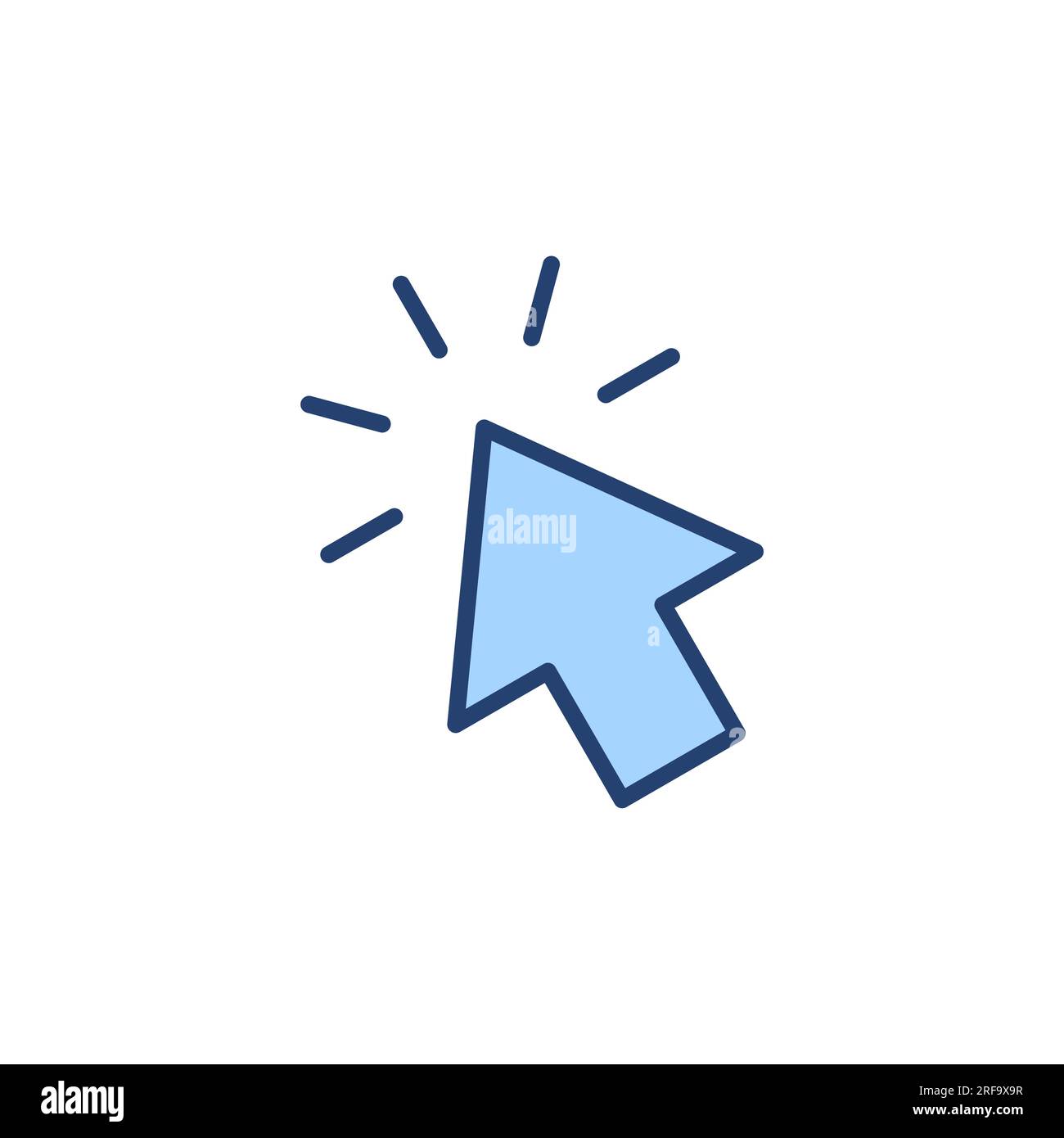 Click icon vector. pointer arrow sign and symbol. cursor icon Stock Vector Image & Art - Alamy