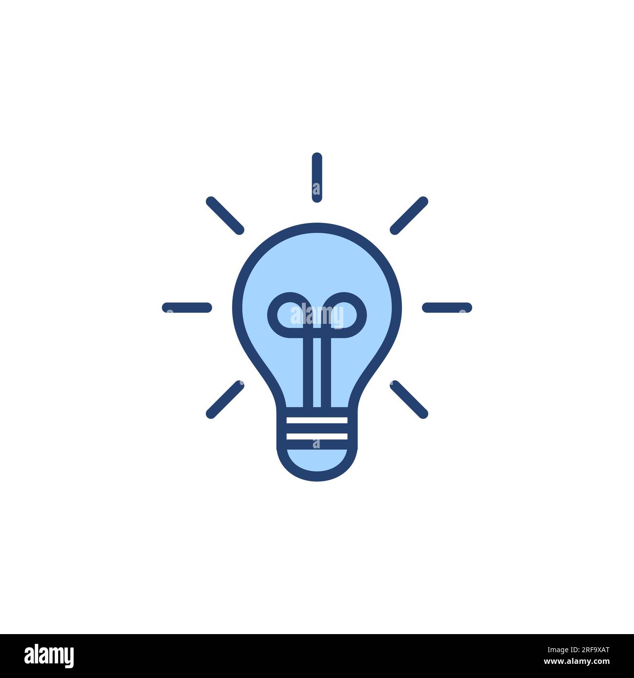 Lamp icon vector. Light bulb sign and symbol. idea symbol Stock Vector ...