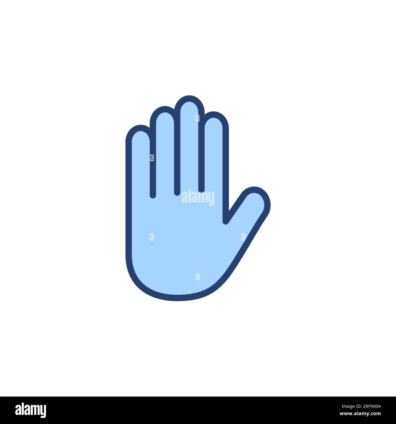 Hand icon vector. hand sign and symbol. palm Stock Vector Image & Art ...