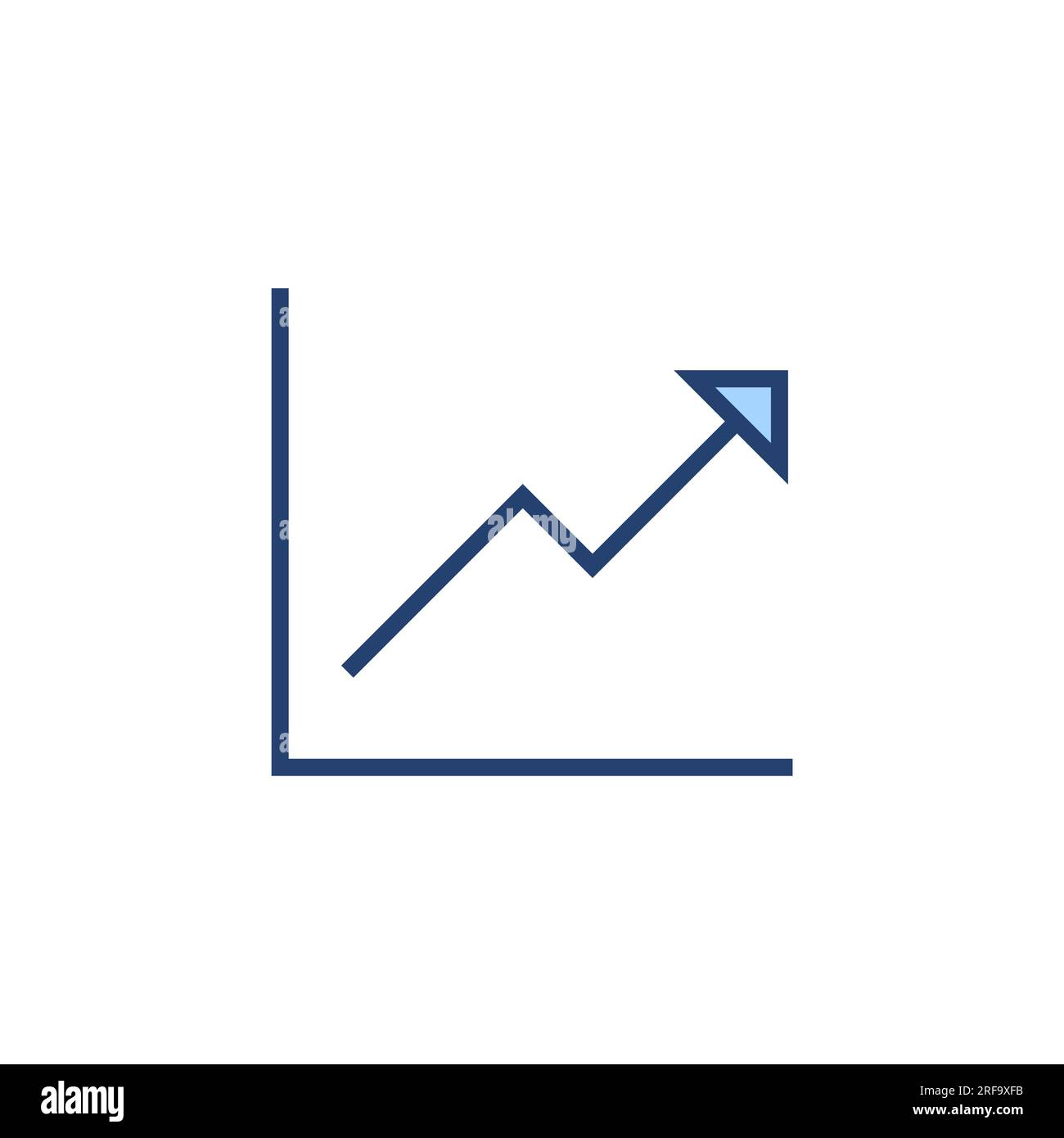 Growing graph icon vector. Chart sign and symbol. diagram icon Stock Vector Image & Art - Alamy