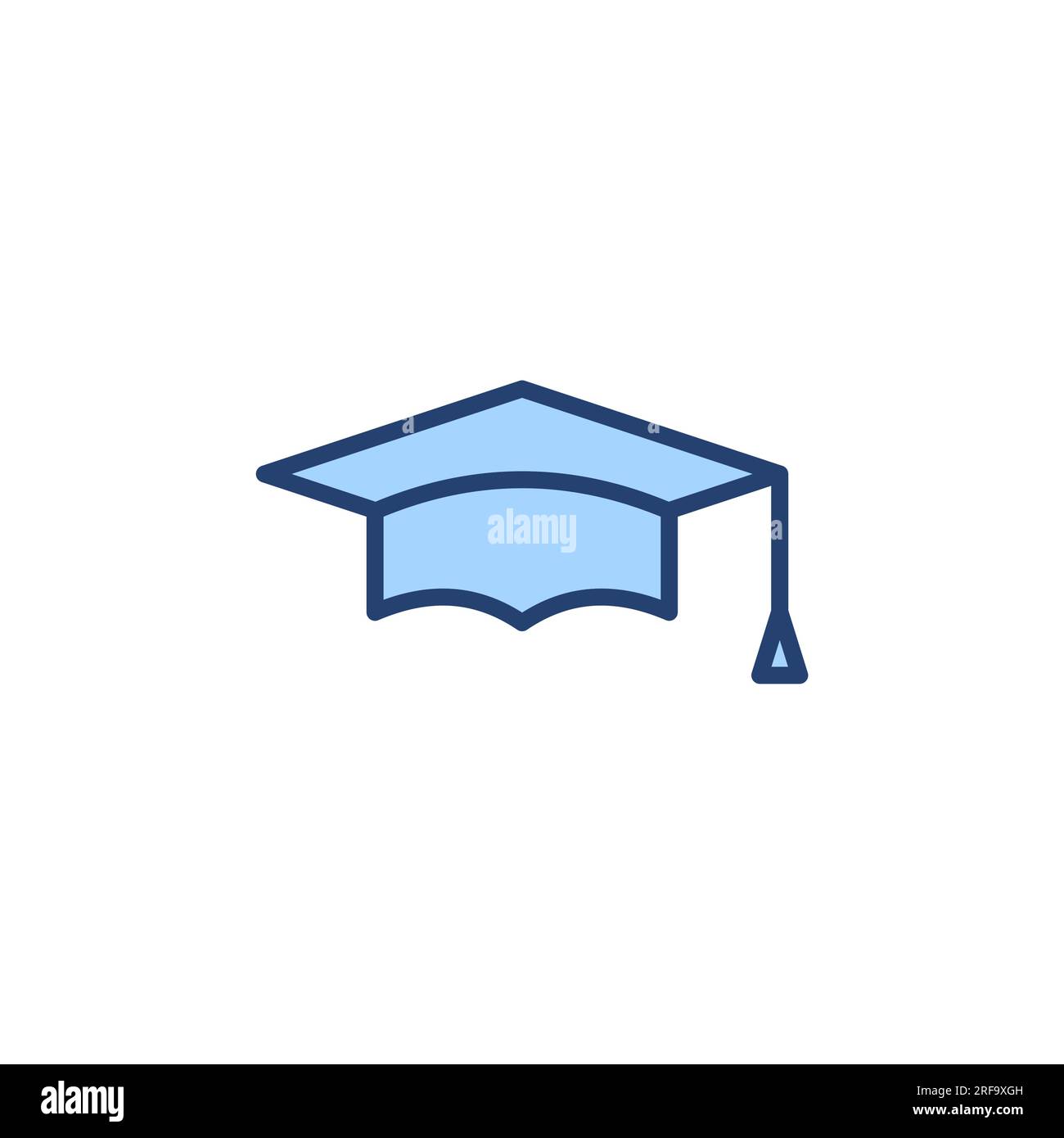 Education icon vector. Graduation cap sign and symbol. Graduate. Students cap Stock Vector Image ...