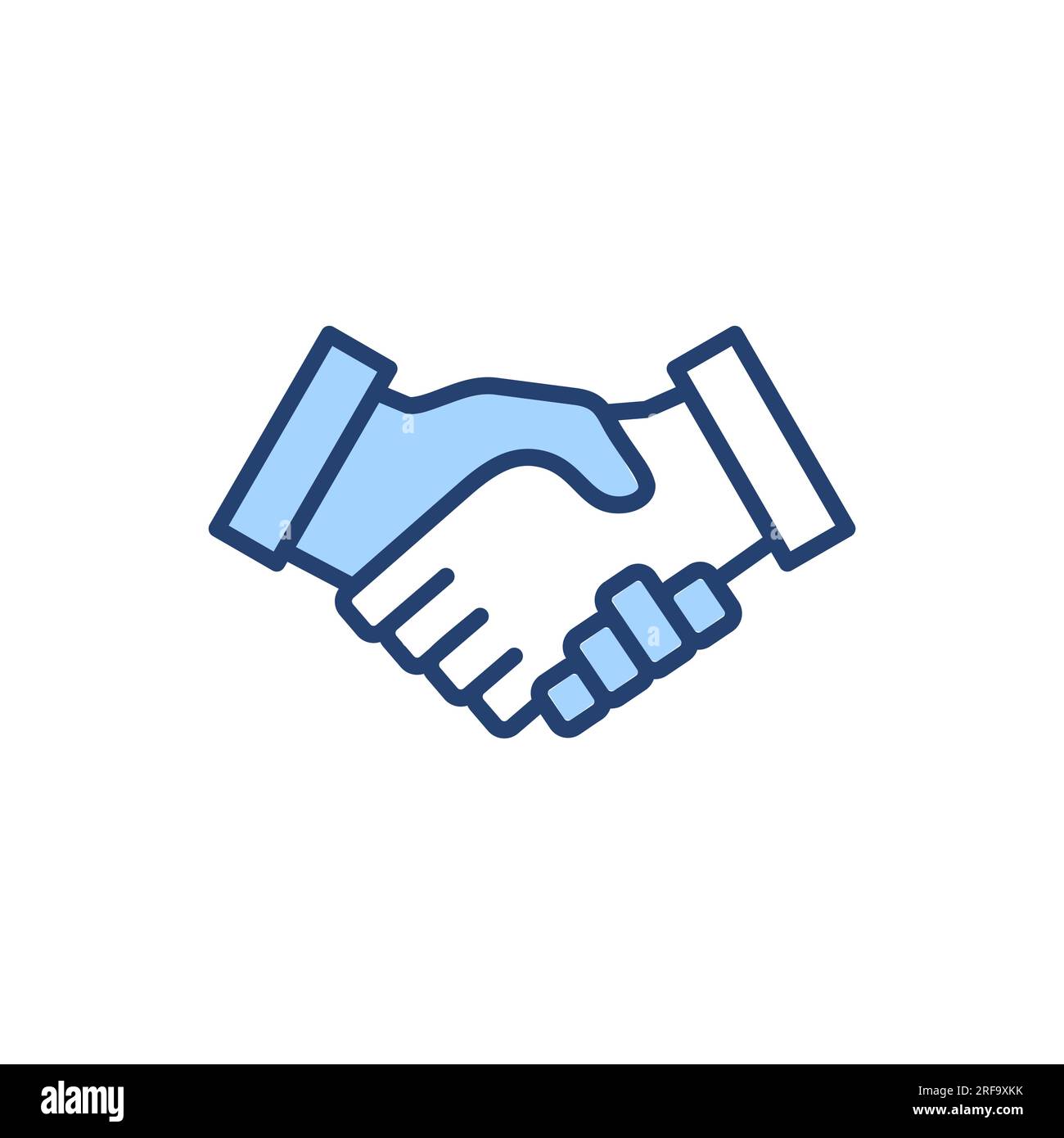 Handshake icon vector. business handshake sign and symbol. contact ...