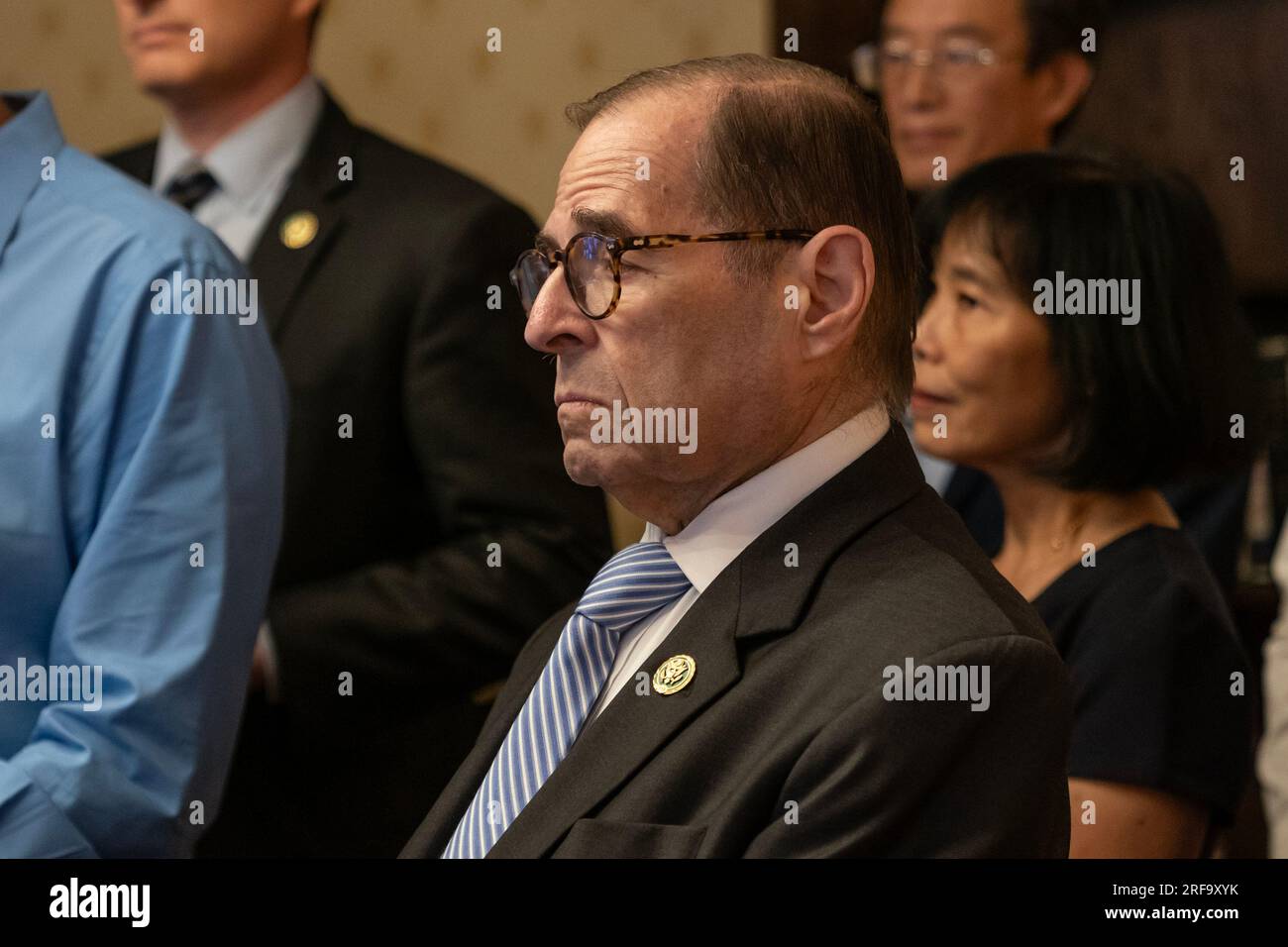 New York, USA. 01st Aug, 2023. Congressman Jerry Nadler attends joint ...