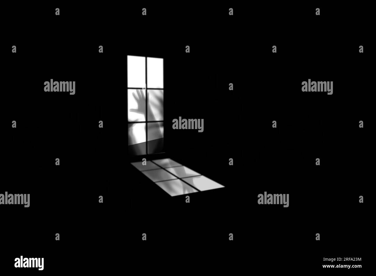 Black Window Frame Texture