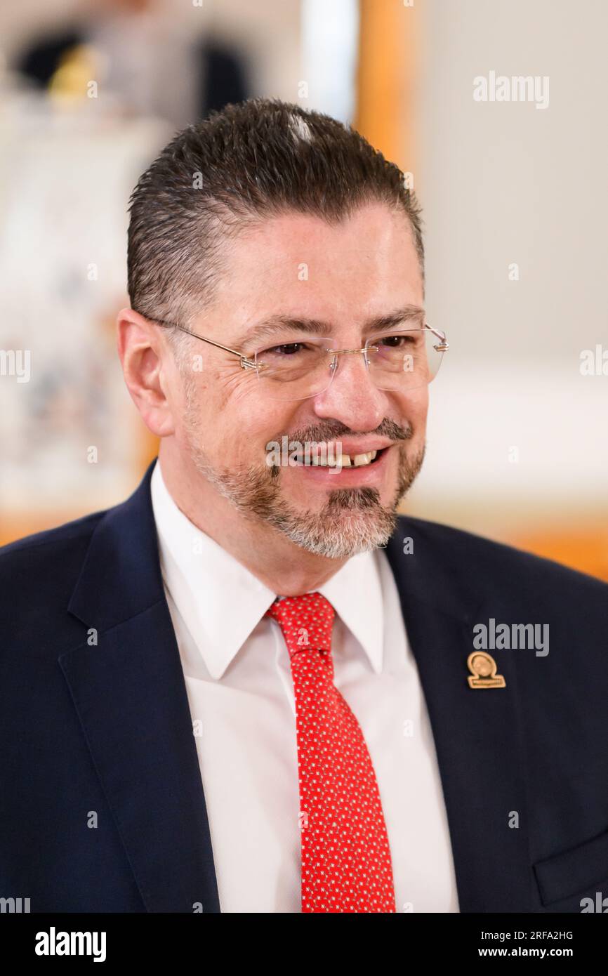 RIGA, LATVIA. 20th July 2023. Edgars Rinkevics, President of Latvia ...