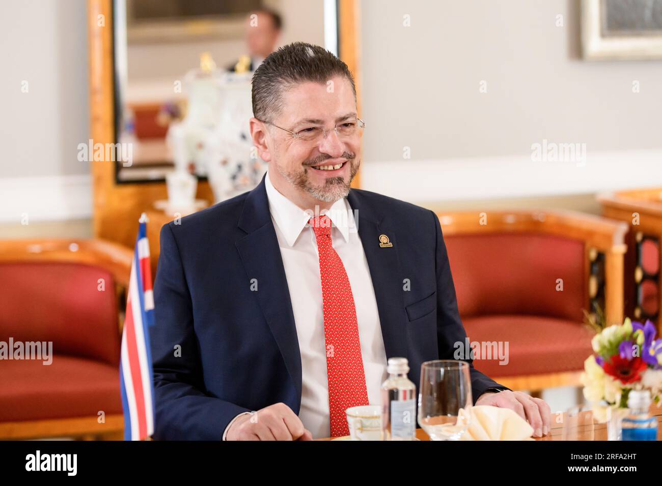 RIGA, LATVIA. 20th July 2023. Edgars Rinkevics, President of Latvia ...