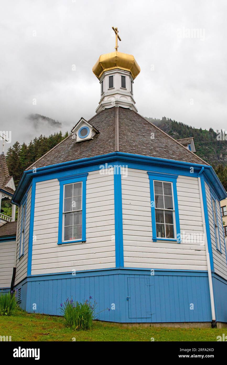 St Nicholas Russian Orthodox Church in Juneau Stock Photo - Alamy