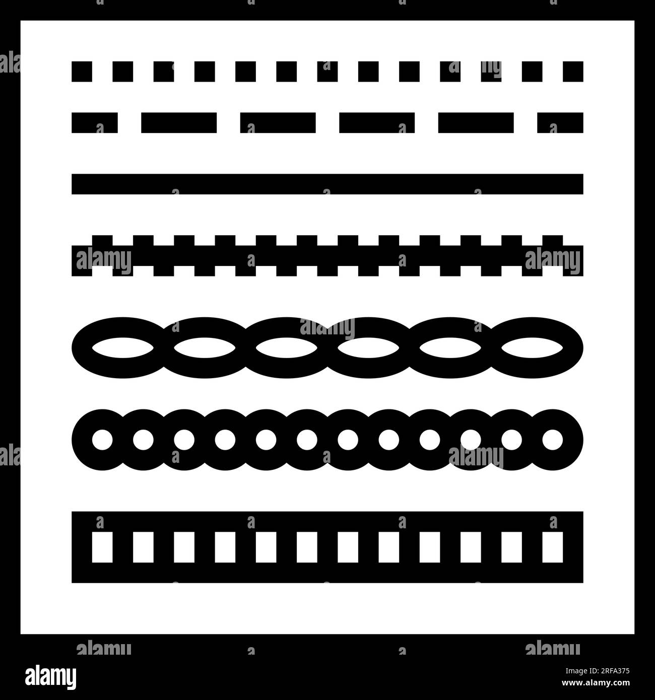 Stitches for sewing Black and White Stock Photos & Images - Alamy