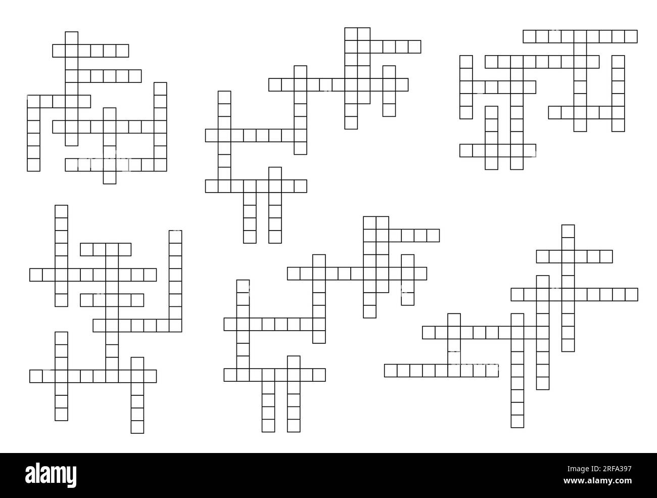 Crossword Game Grid Vector Cross Word Puzzle Worksheet Templates With Empty Boxes Intellectual