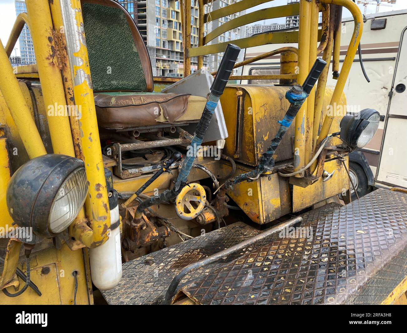 Tractor cab interior hi-res stock photography and images - Alamy