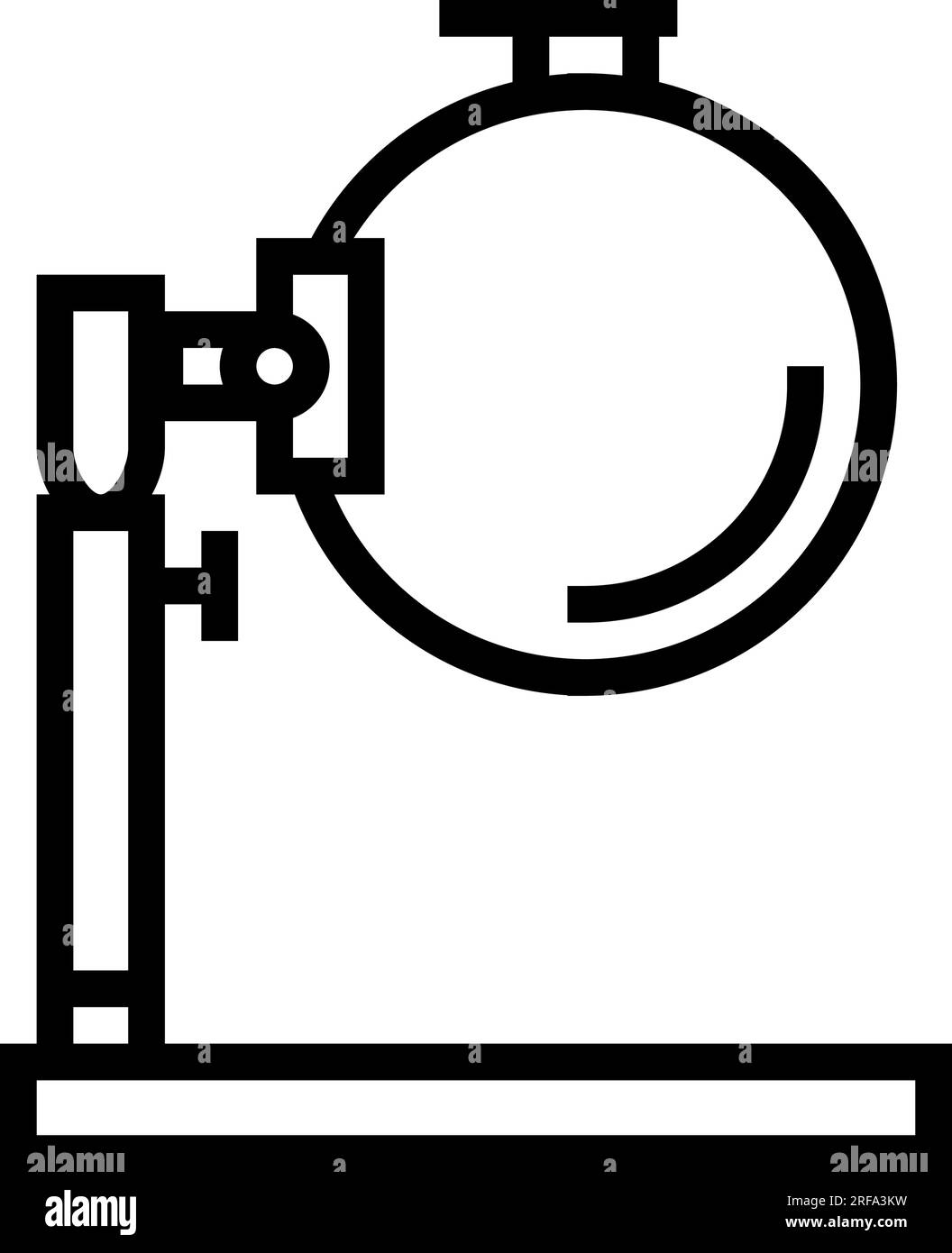 hoop stand embroidery hobby line icon vector illustration Stock Vector ...