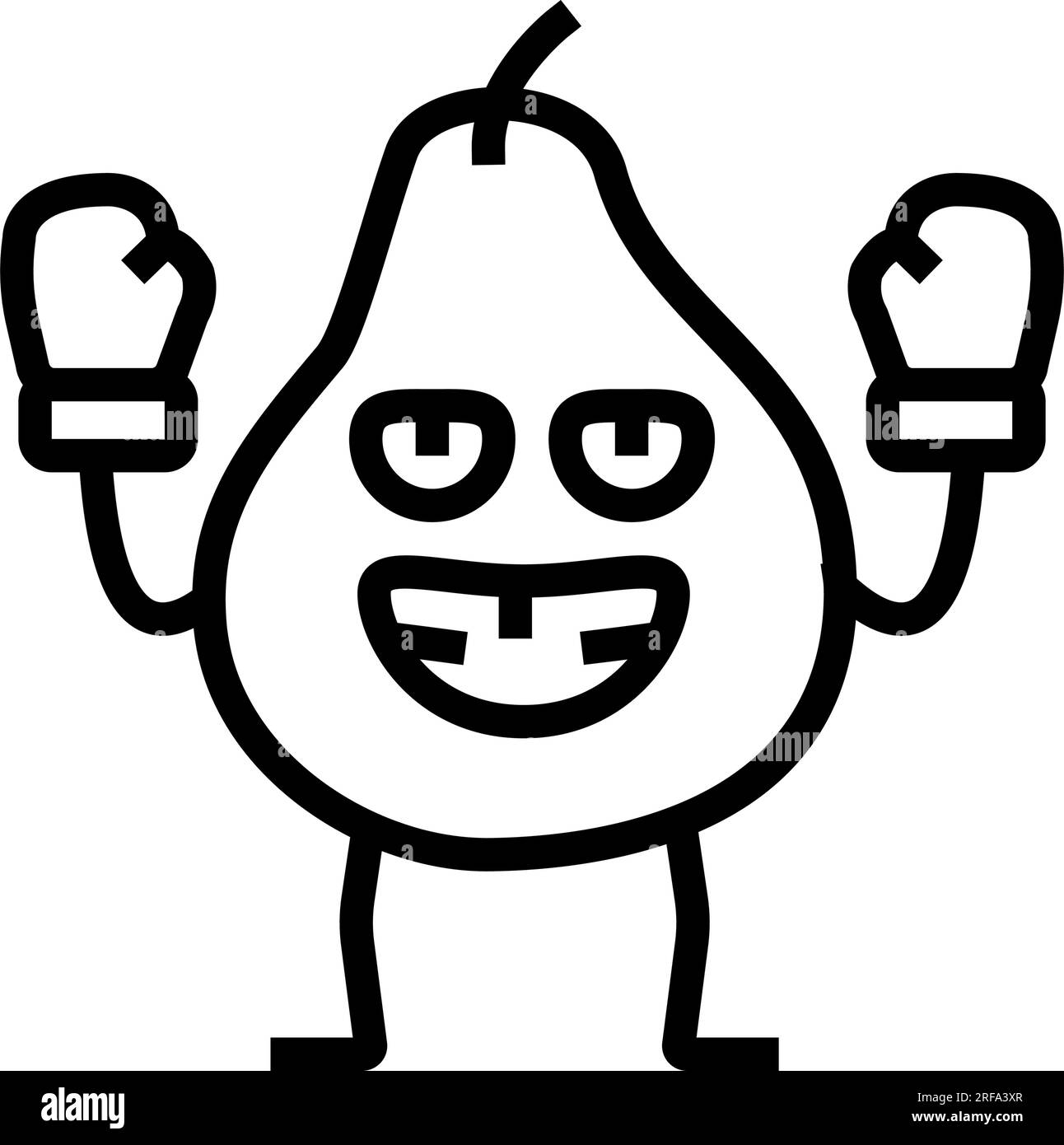 Pear body shape illustration Stock Vector Images - Alamy