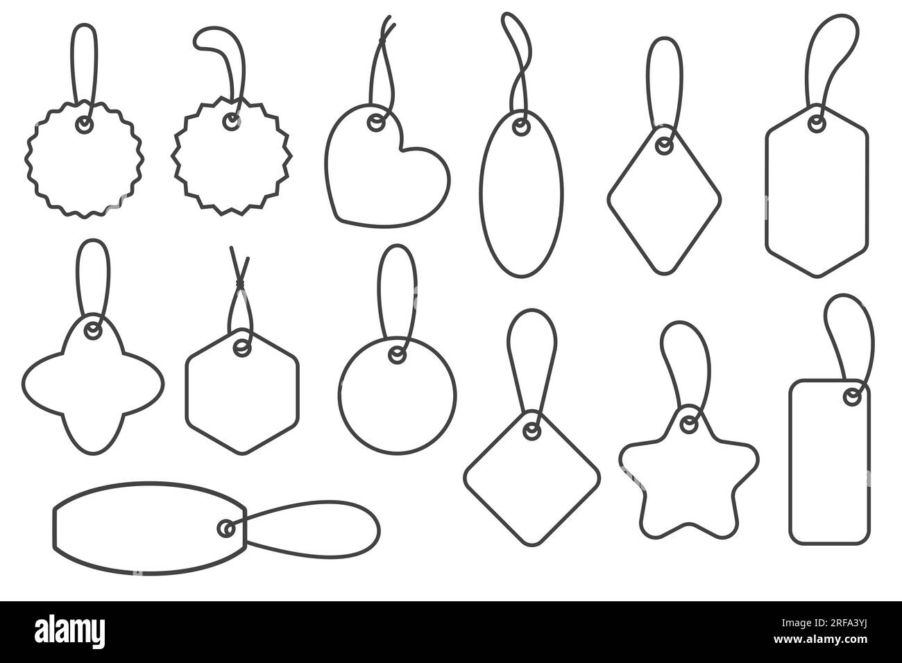 Blank Gift Tag Outline