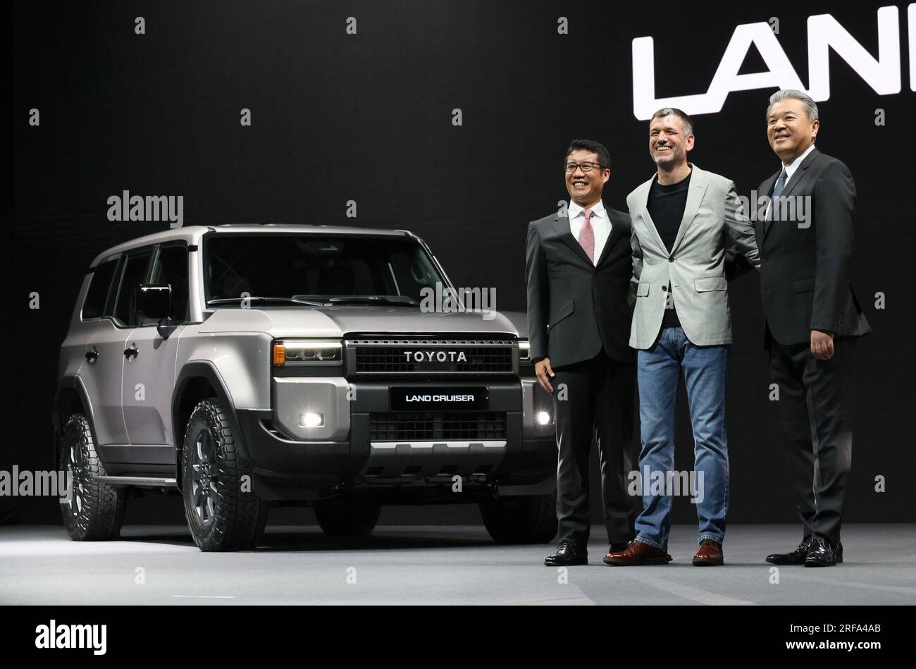 Tokyo, Japan. 2nd Aug, 2023. Japanese automobile giant Toyota Motor executive vice president ...