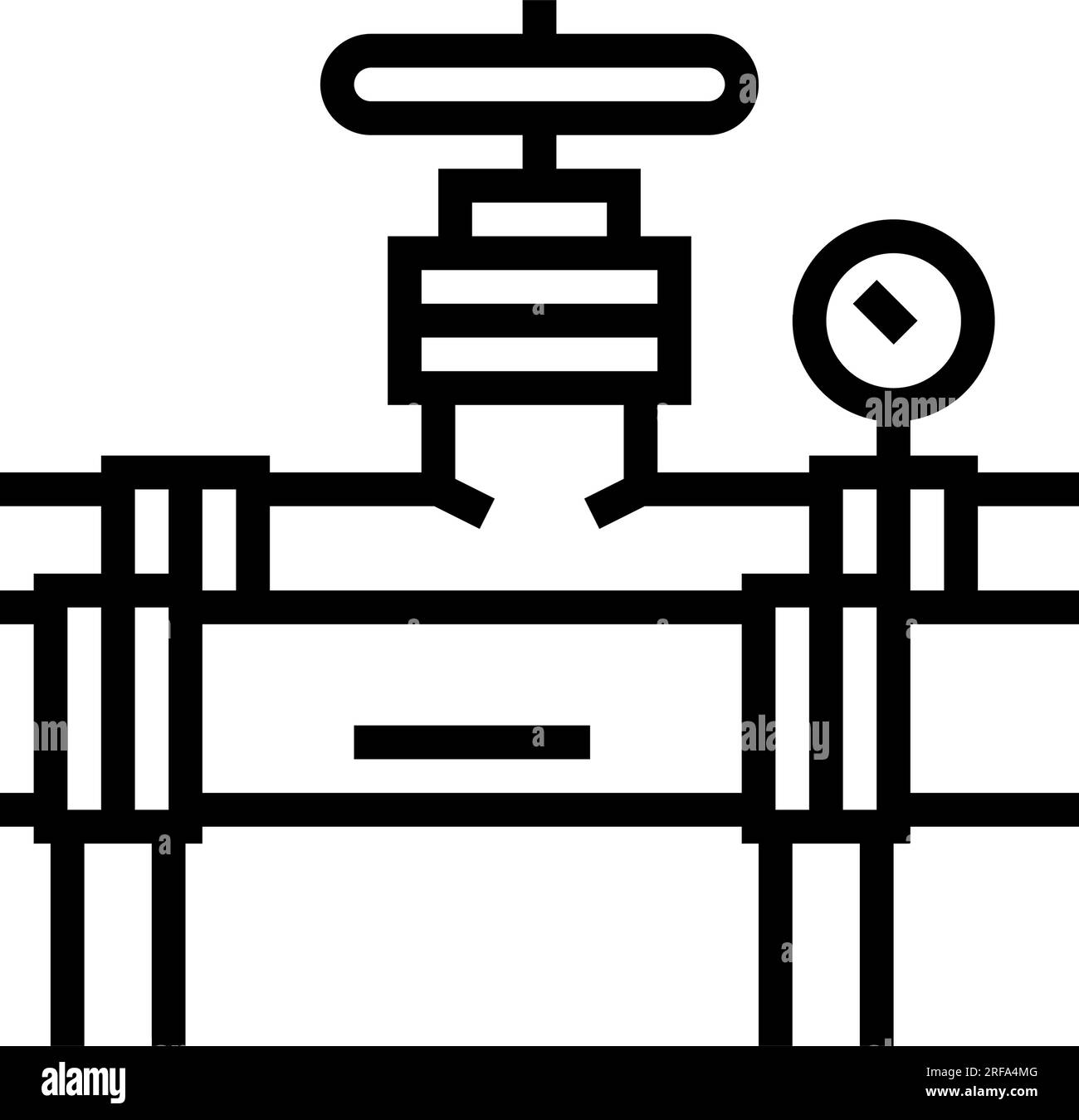 pipeline gas service line icon vector illustration Stock Vector Image ...