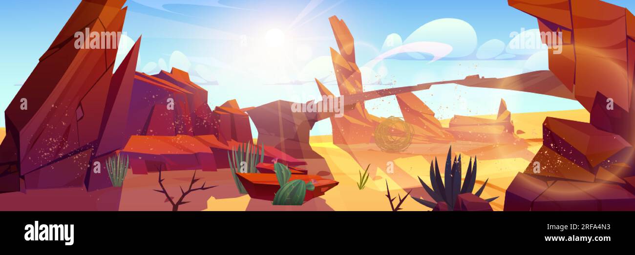 Cartoon Arizona Desert