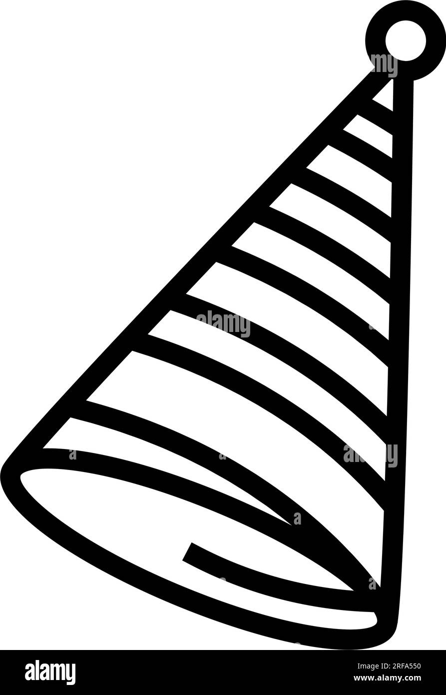 party hat cap line icon vector illustration Stock Vector Image & Art ...