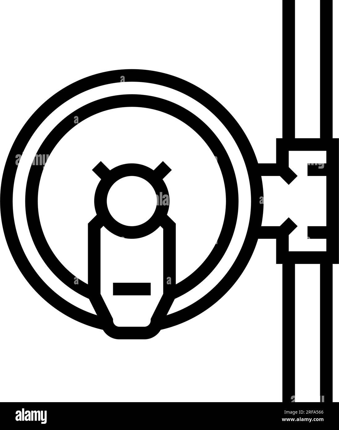 regulator gas service line icon vector illustration Stock Vector Image ...