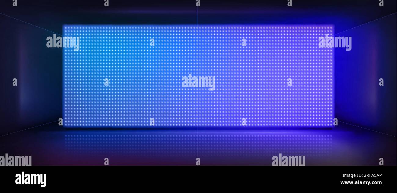 Led light screen concert or show background. Board wall stage with ...