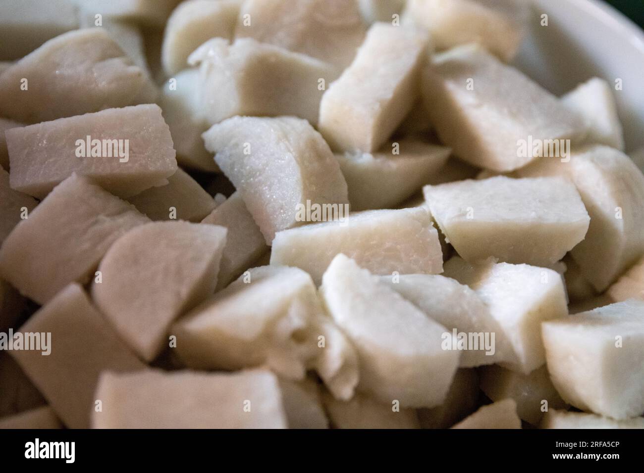 Southeast Asian Rice compressed and sliced for Satay Stock Photo - Alamy