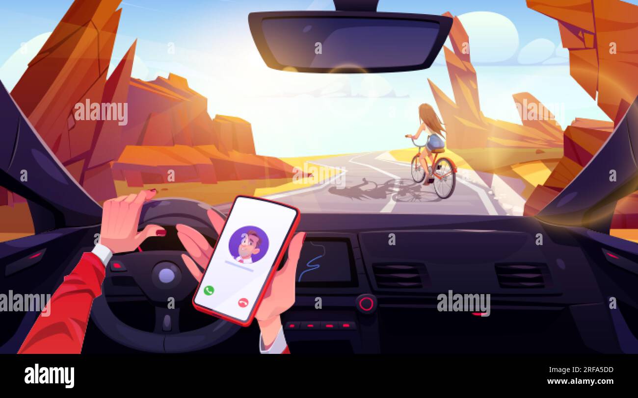 Curved road safety mirror Stock Vector Images - Alamy