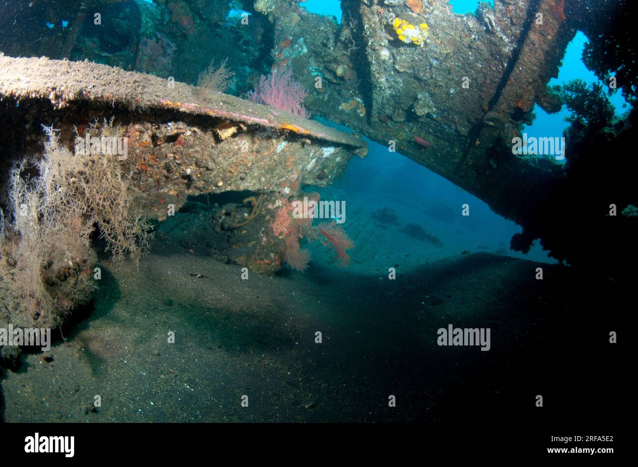 Inside USAT Liberty ship,, Liberty Wreck dive site, Tulamben ...