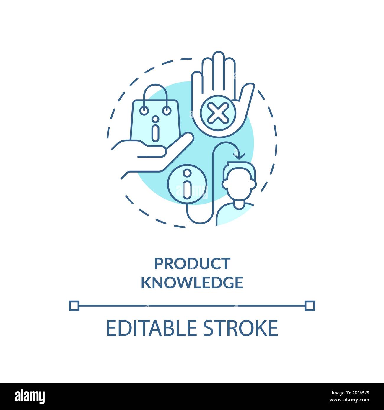 Product Knowledge Soft Blue Concept Icon Stock Vector Image And Art Alamy