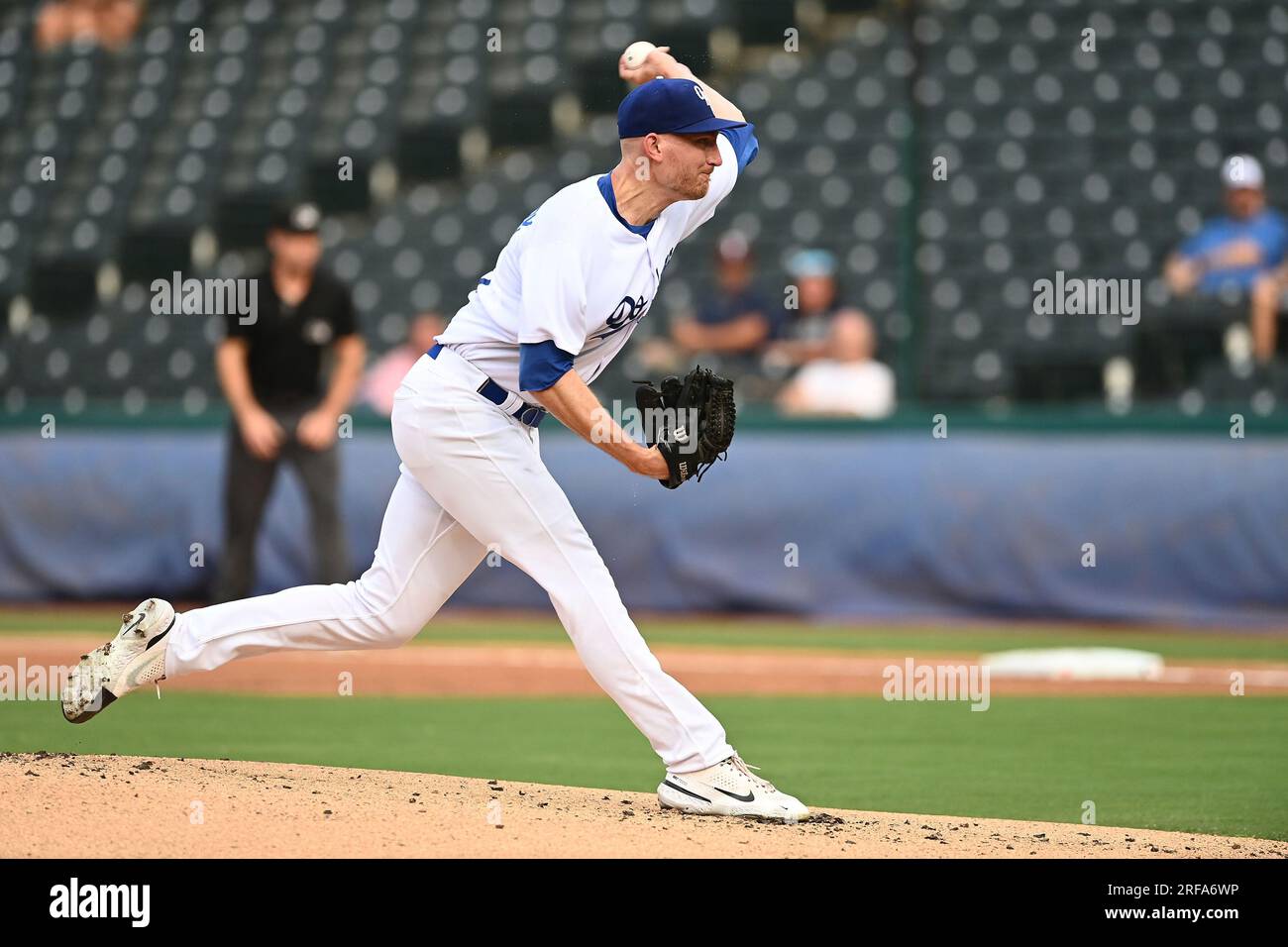 Starting pitcher Mike Montgomery (26) of the Oklahoma City Dodgers ...