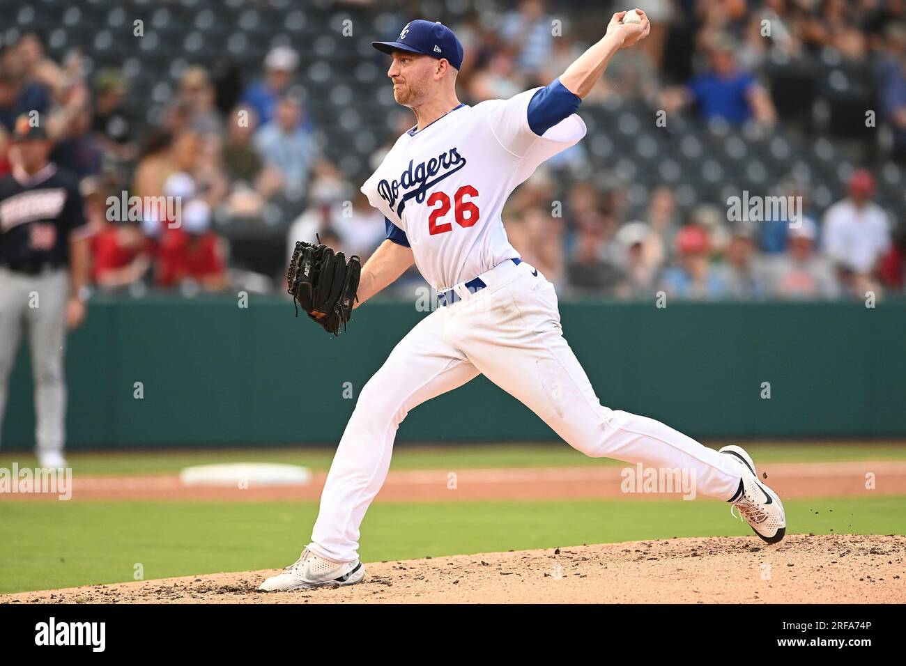 Starting pitcher Mike Montgomery (26) of the Oklahoma City Dodgers ...